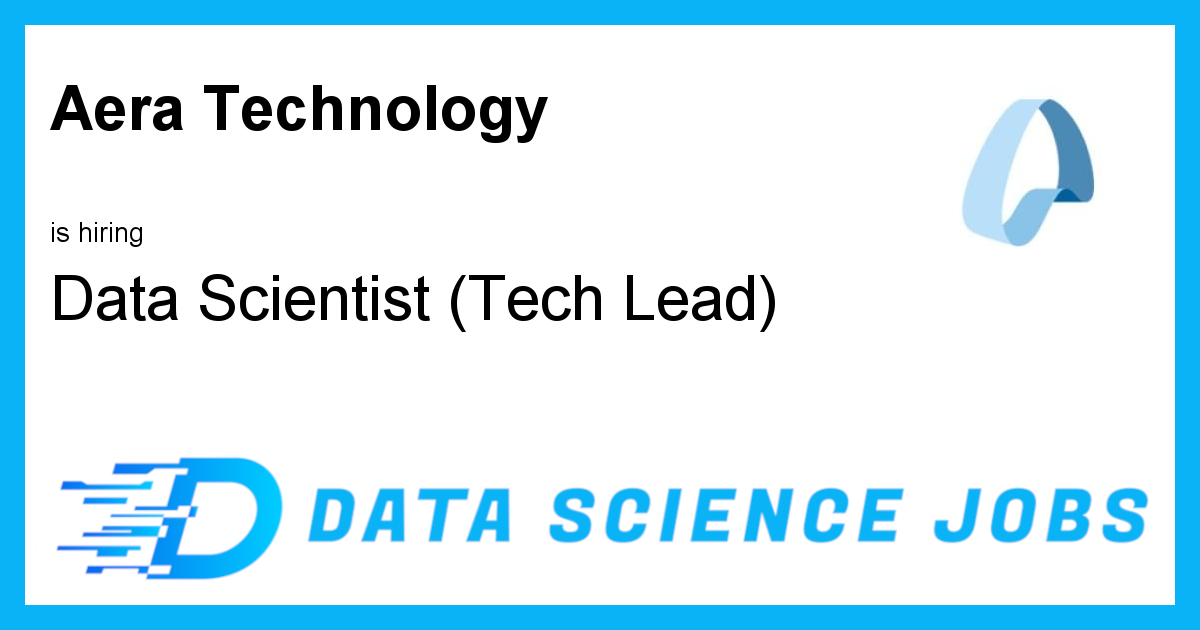 Data Scientist (Tech Lead) at Aera Technology, Pune, India